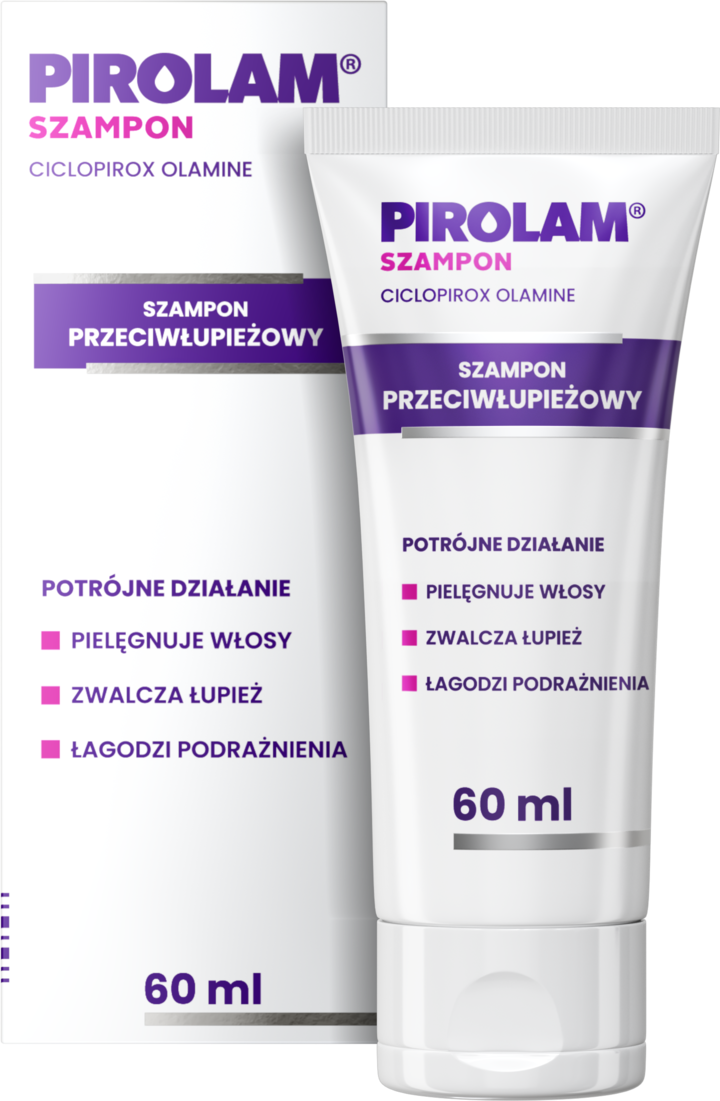 PIROLAM, szampon do włosów, o działaniu przeciwłupieżowym, 60 ml ...