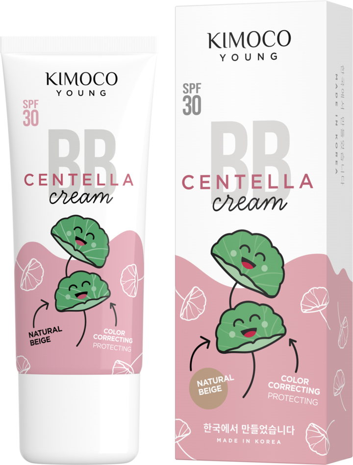 KIMOCO, Young Centella, krem BB do twarzy, SPF 30, Natural Beige, 40 ml ...