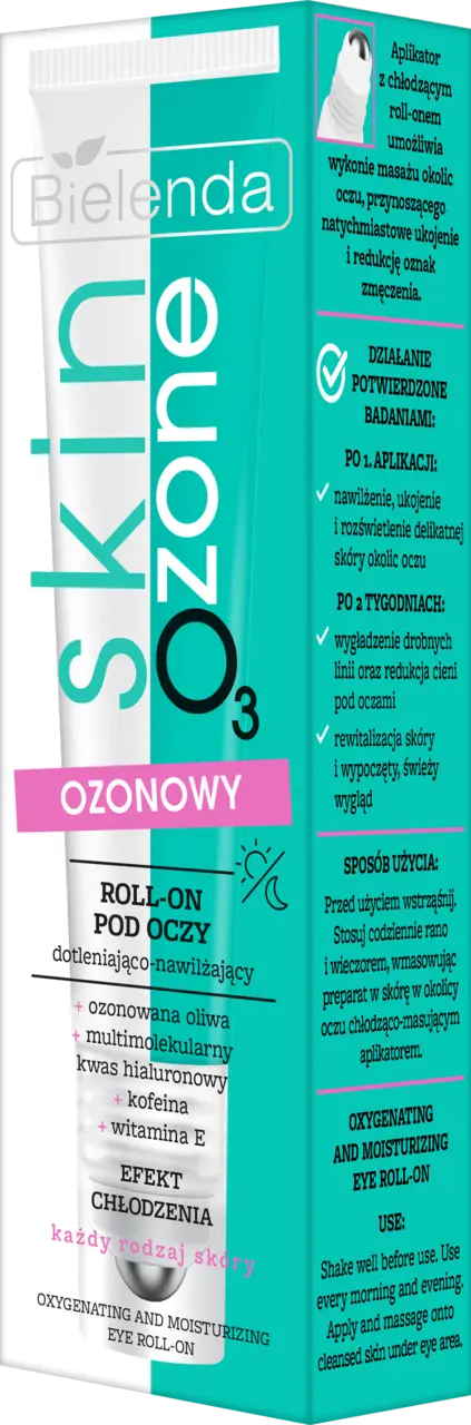 BIELENDA, Skin O3zone Ozonowy, roll-on pod oczy dotleniająco ...