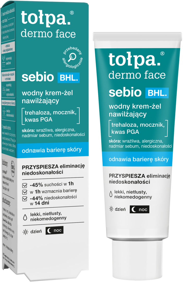TOŁPA, Dermo Face Sebio BHL, krem-żel do twarzy wodny, nawilżający, 40 ...