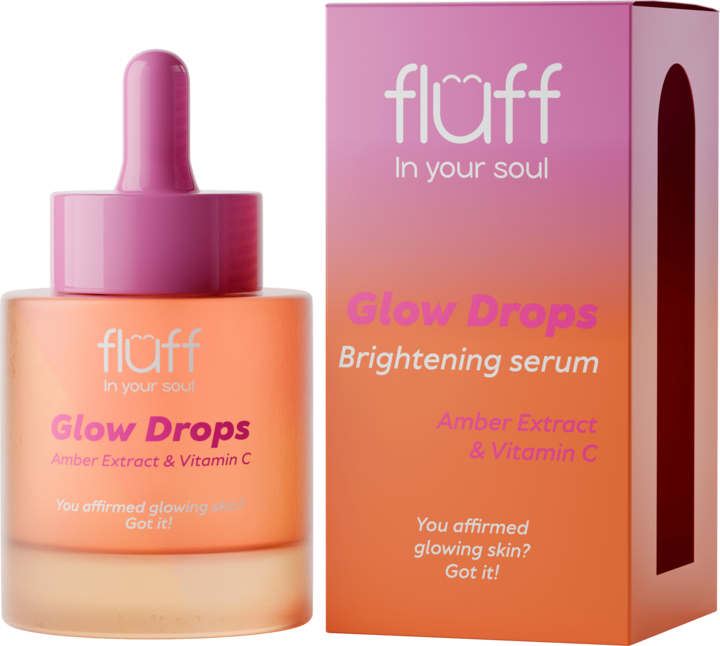 FLUFF, In Your Soul Glow Drops, serum do twarzy, rozświetlające, z ...