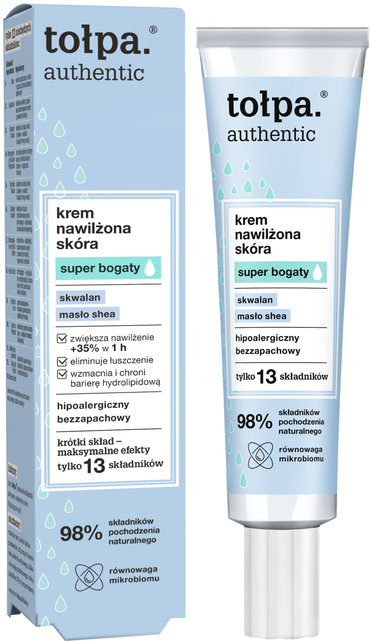 TOŁPA, Authentic , krem do twarzy nawilżona skóra, super bogaty, 40 ml ...