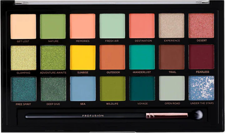 PROFUSION COSMETICS, Adventurous , paleta cieni do powiek, 245 g ...