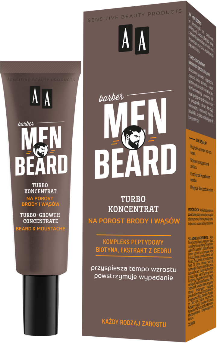 AA MEN, Beard , koncentrat na porost brody i wąsów, 30 ml | Drogeria ...