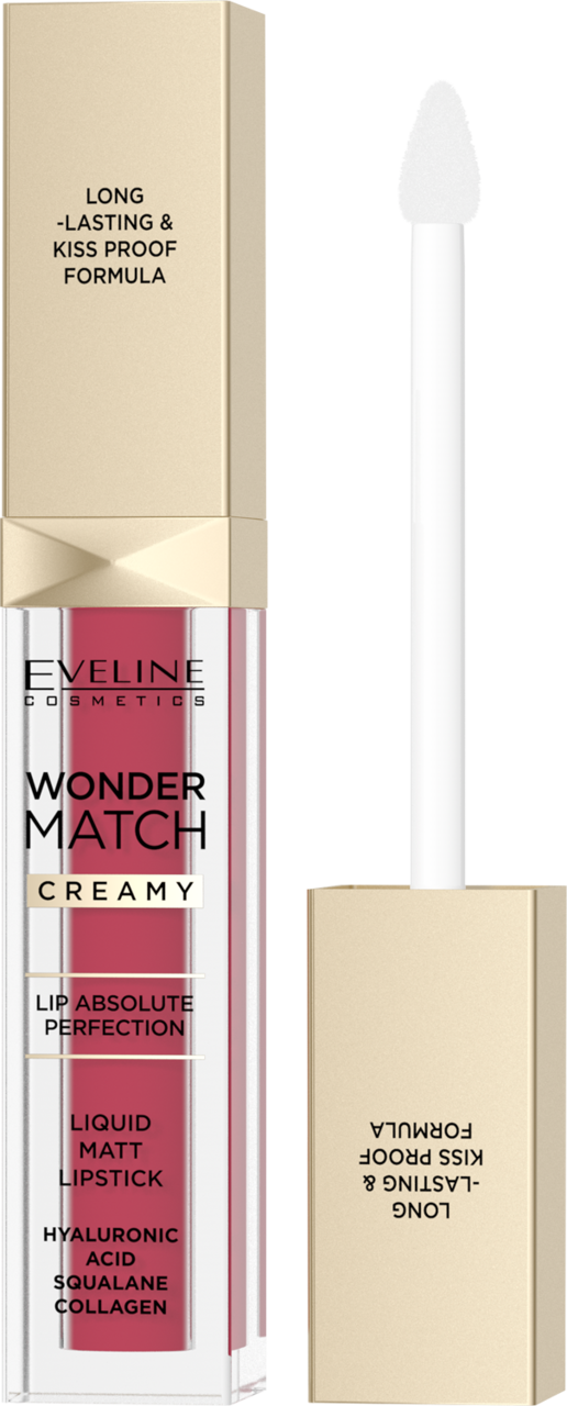 EVELINE COSMETICS, Wonder Match , pomadka do ust, w płynie, matowa, nr 12, formuła long-lasting ...