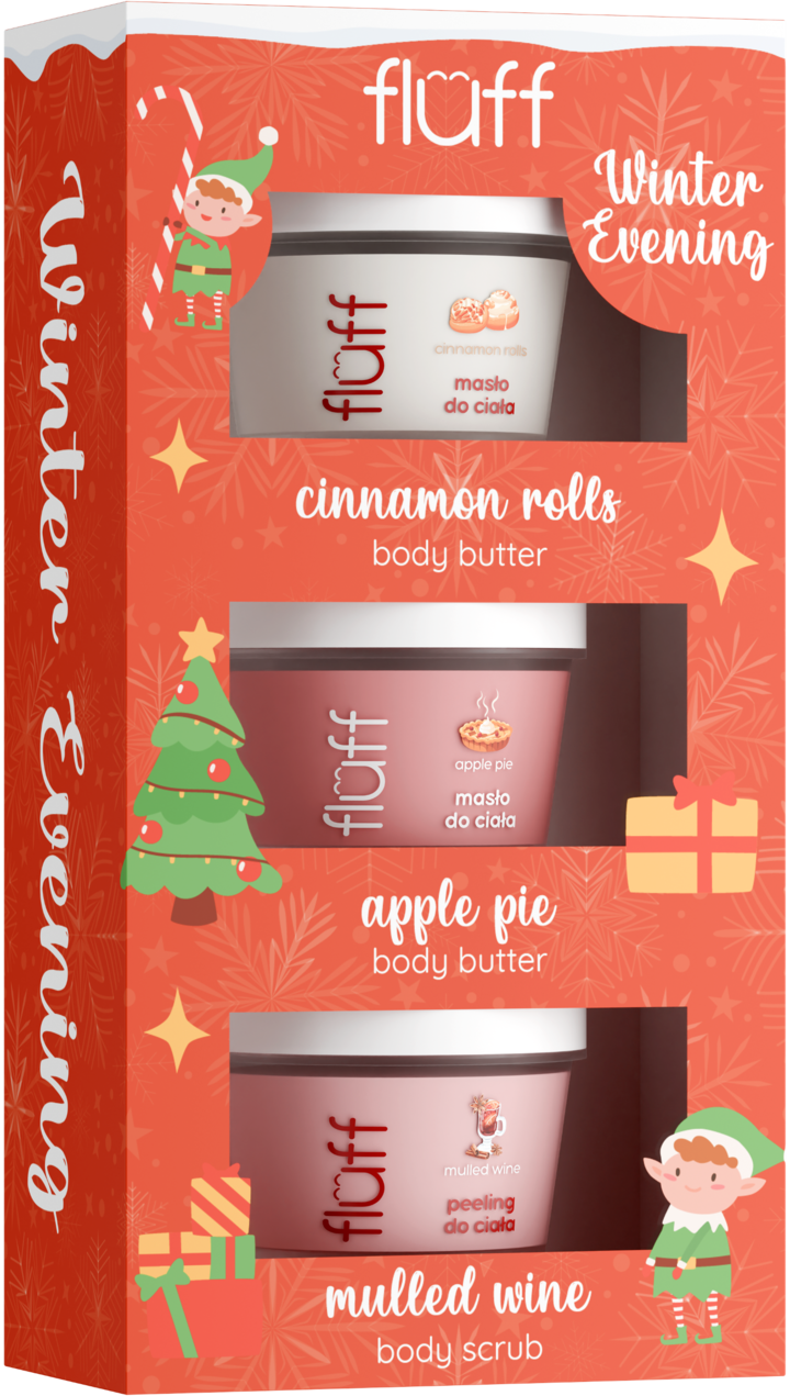 FLUFF, , zestaw kosmetyków, masło do ciała Cinnamon Rolls + masło do ...