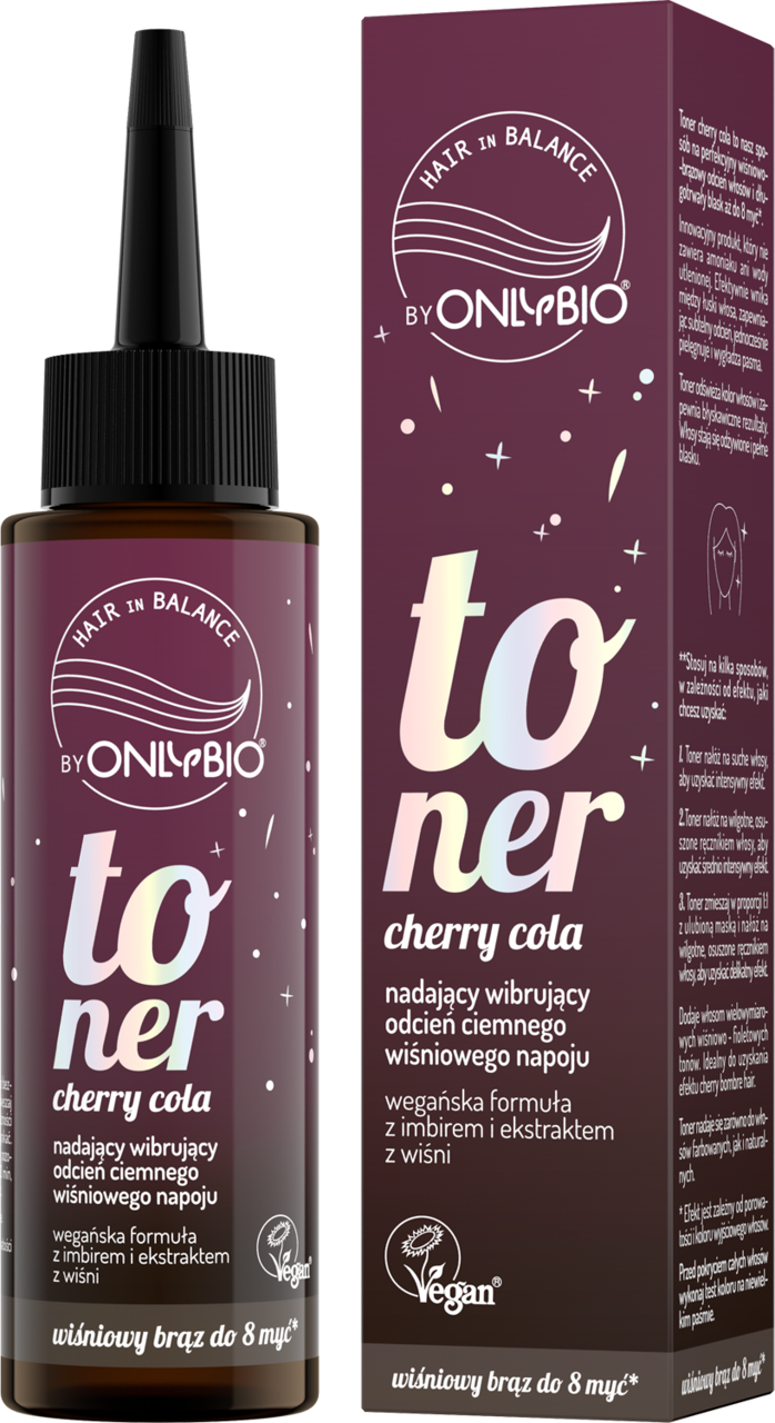 HAIR IN BALANCE BY ONLYBIO, toner do włosów, Cherry Cola, 100 ml | Drogeria Rossmann.pl