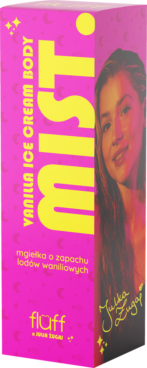 FLUFF, Julia Żugaj , mgiełka do ciała, lody waniliowe, 80 ml | Drogeria ...
