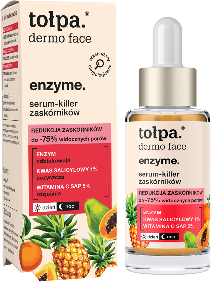 TOŁPA, Dermo Face Enzyme., serum do twarzy, killer zaskórników, 30 ml ...