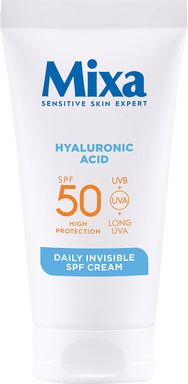 MIXA, krem do twarzy, nawilżający, z kwasem hialuronowym, SPF50, 50 ml ...