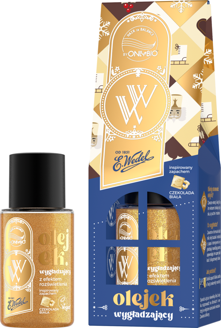 ONLYBIO, , olejek do włosów, wygładzający, Czekolada Biała, 1 szt ...