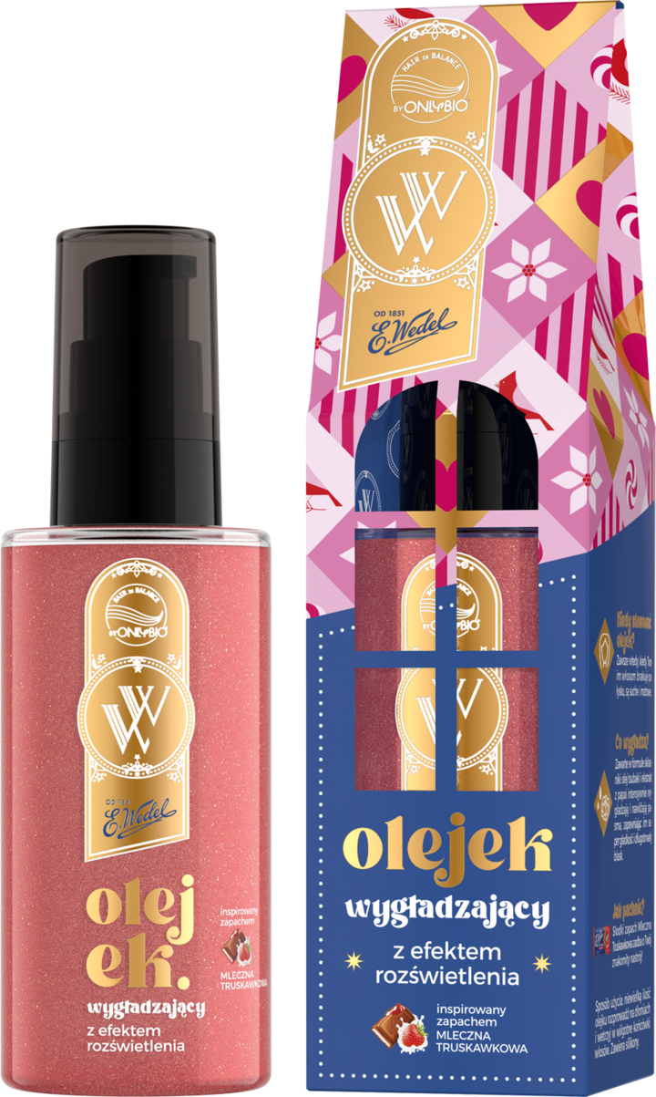 ONLYBIO, , olejek do włosów, wygładzający, Czekolada Mleczna ...