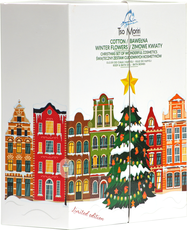 TSO MORIRI, , zestaw prezentowy do ciała i kąpieli, Bawełna, Zimowe ...