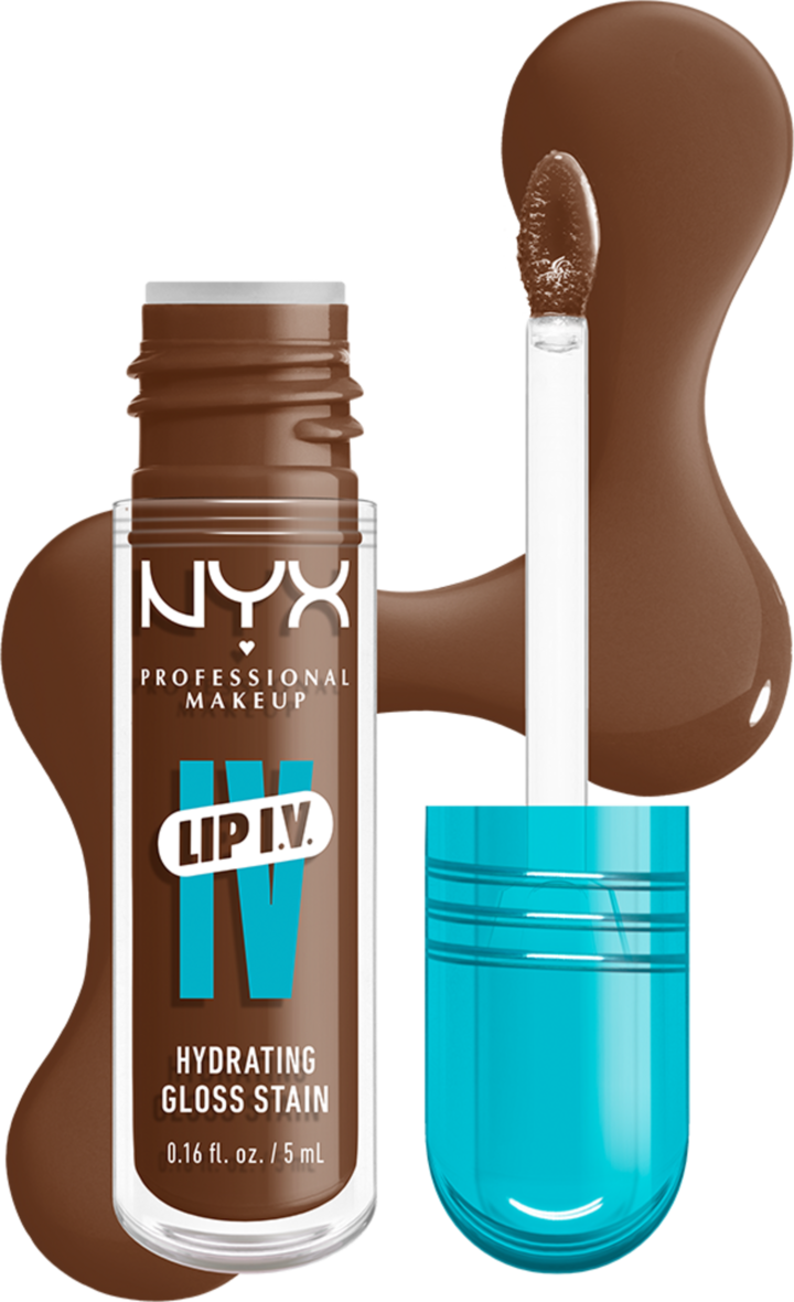 NYX PROFESSIONAL MAKEUP, Lip I.V. Hydrating Gloss, błyszczyk do ust, nr 03 Splash N Spice, 5 ml ...