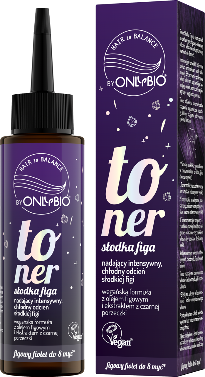 HAIR IN BALANCE BY ONLYBIO, toner do włosów, Słodka Figa, 100 ml ...