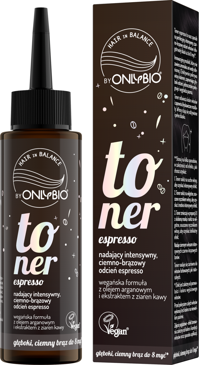 HAIR IN BALANCE BY ONLYBIO, toner do włosów, Espresso, 100 ml ...