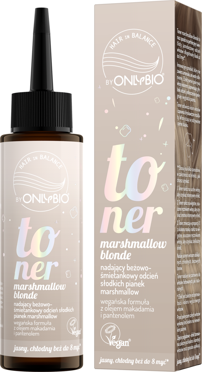 ONLYBIO HAIR IN BALANCE, toner do włosów, Marshmallow Blonde, 100 ml ...