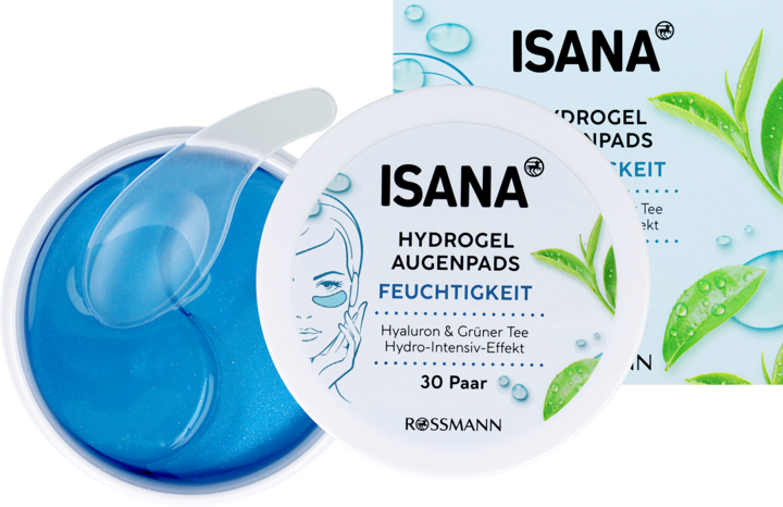 ISANA, płatki pod oczy, hydrożelowe w słoiczku, rewitalizujące i nawilżające, 60 szt. | Drogeria ...
