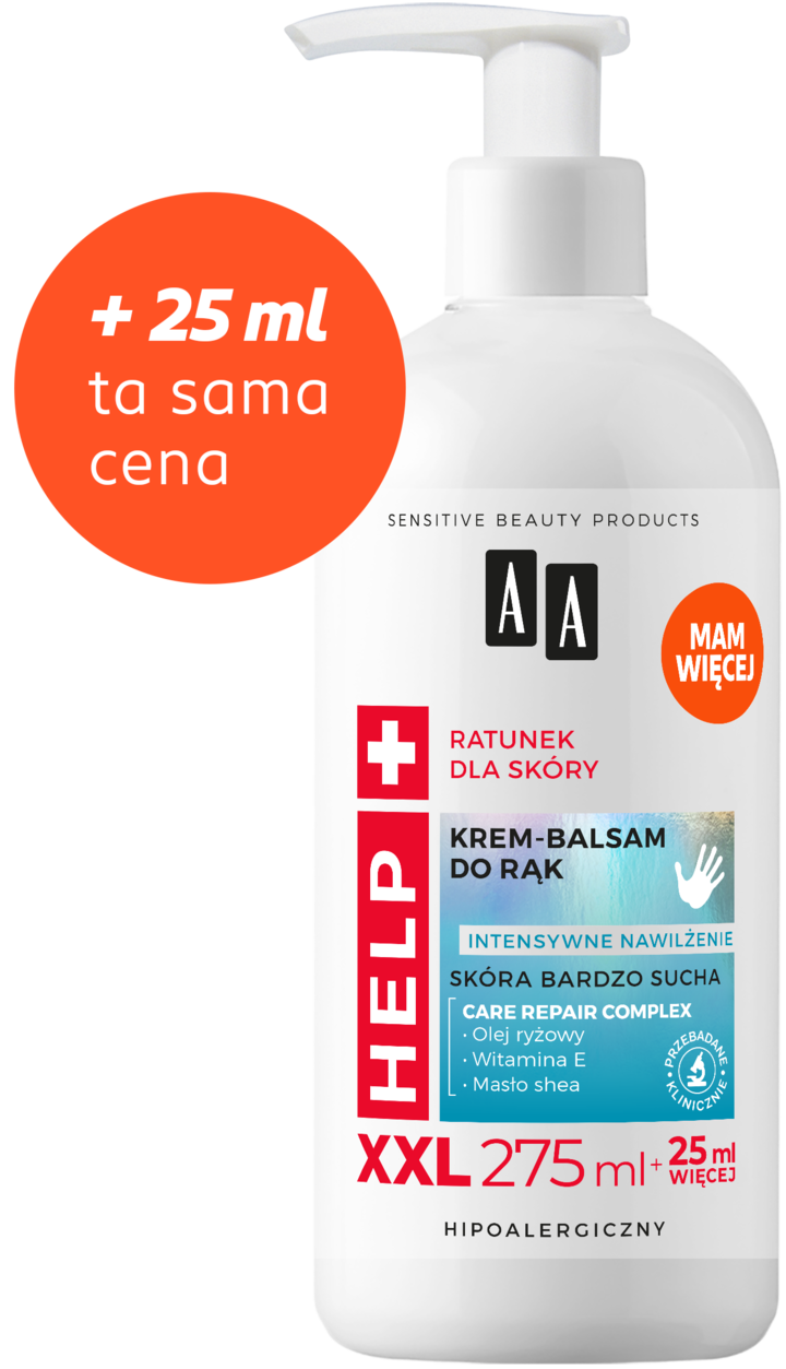 AA, Help , krem-balsam do rąk, XXL, Intensywne nawilżenie, 300 ml ...