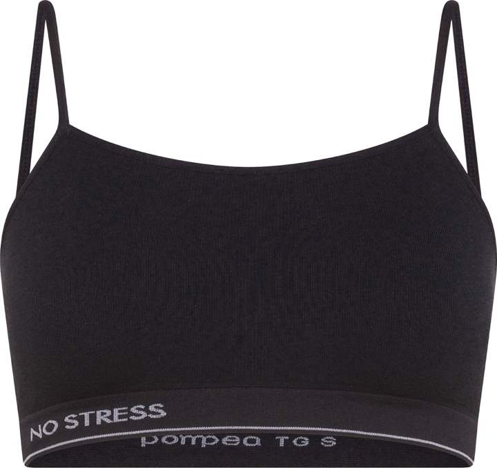 POMPEA, No Stress , biustonosz damski, cienkie ramiączka, Nero, rozm. M ...