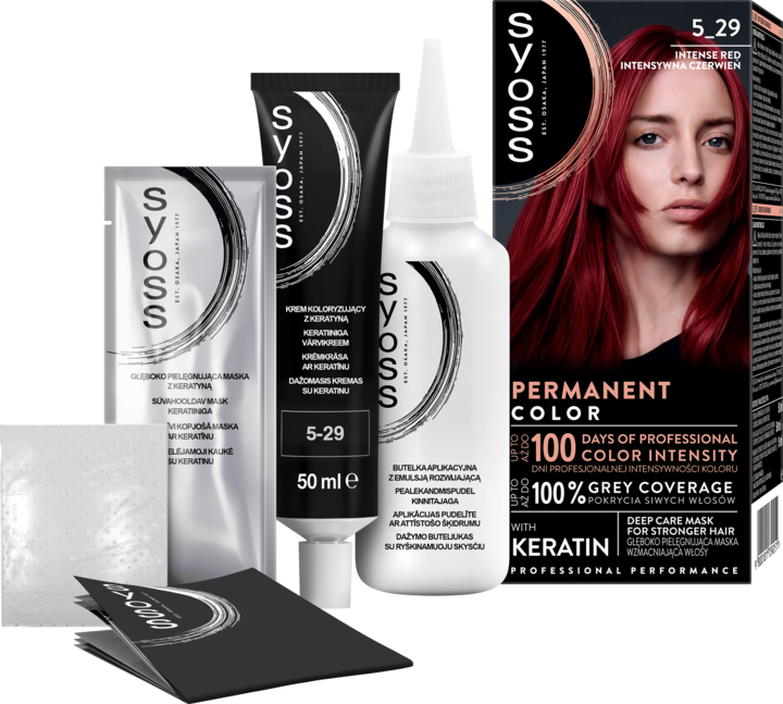 SYOSS, Permanent Color , farba do włosów, trwała, nr 5-29 Intensywna Czerwień, 1 szt. | Drogeria ...