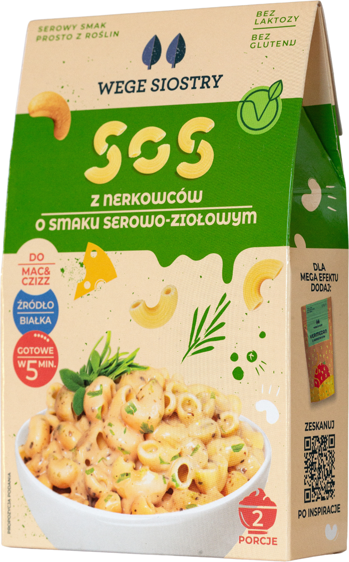 WEGE SIOSTRY, sos z nerkowców o smaku serowo-ziołowym, 40 g | Drogeria ...