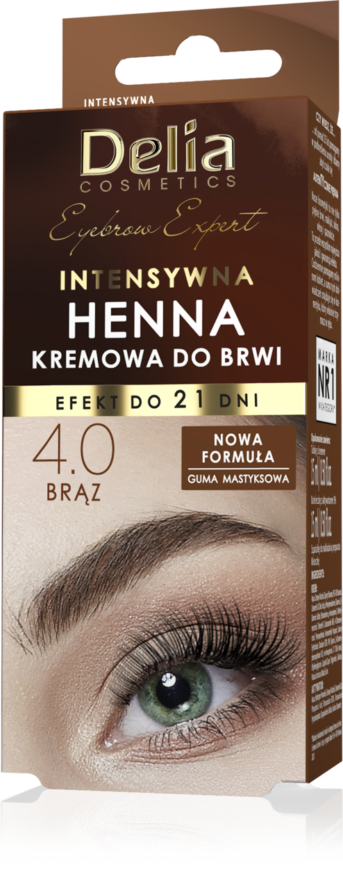 DELIA COSMETICS, Eyebrow Expert , henna do brwi, intensywna, kremowa ...