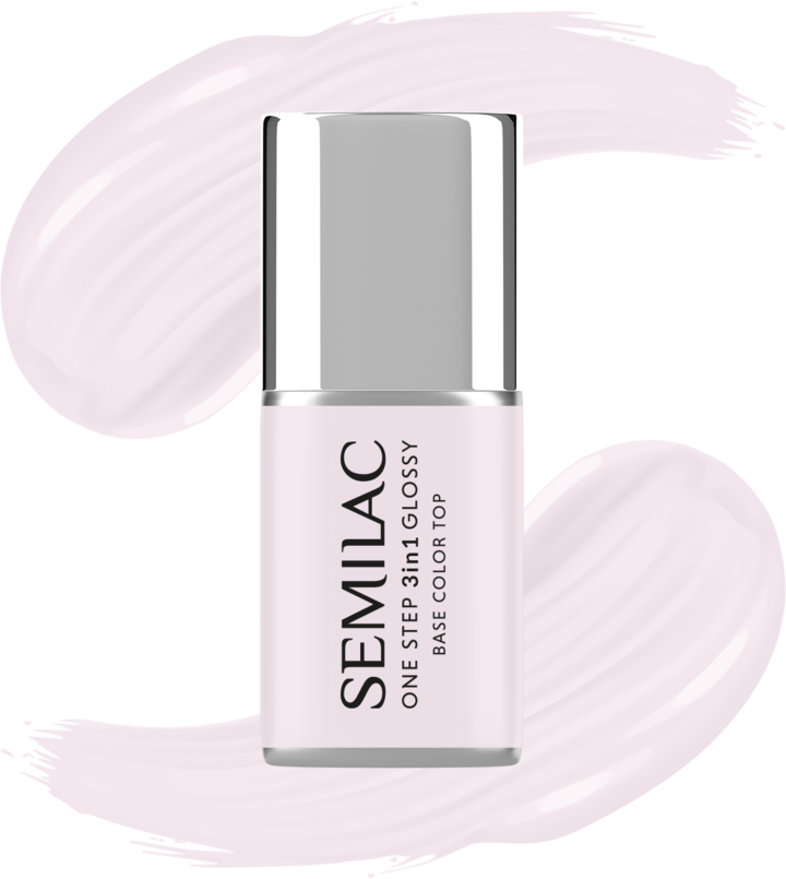 SEMILAC, One Step 3in1 Glossy , lakier hybrydowy, nr 235 Peach Beige, 7 ...