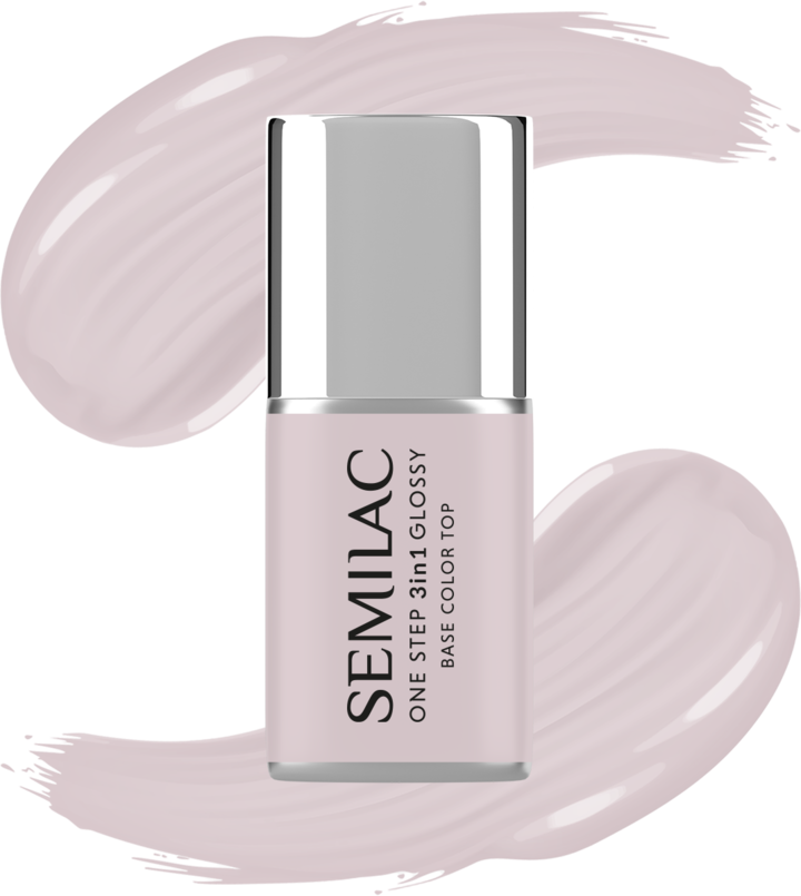 SEMILAC, One Step 3in1 Glossy , lakier hybrydowy, nr 610 Barely Pink, 7 ...