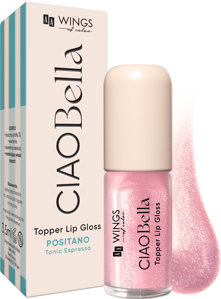 AA WINGS OF COLOR, , topper-błyszczyk do ust, nr 04 Pink Marshmallow ...
