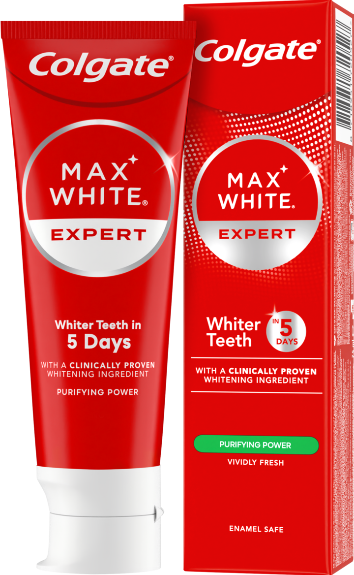 COLGATE, Max White Expert, pasta do zębów, wybielająca, 75 ml ...