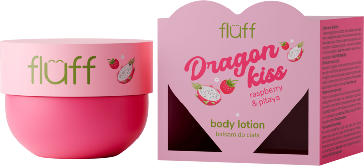 FLUFF, Dragon Kiss , balsam do ciała, Malina i Pitaja, 150 ml ...