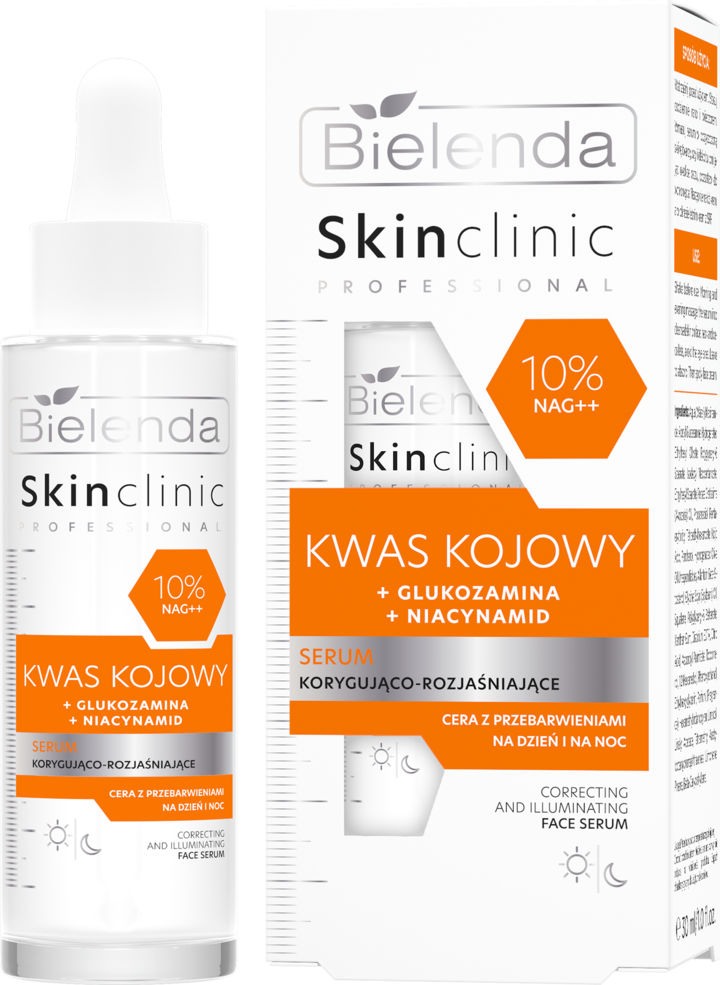 BIELENDA, Skin Clinic Professional Kwas Kojowy, serum do twarzy korygująco-rozjaśniające, na ...