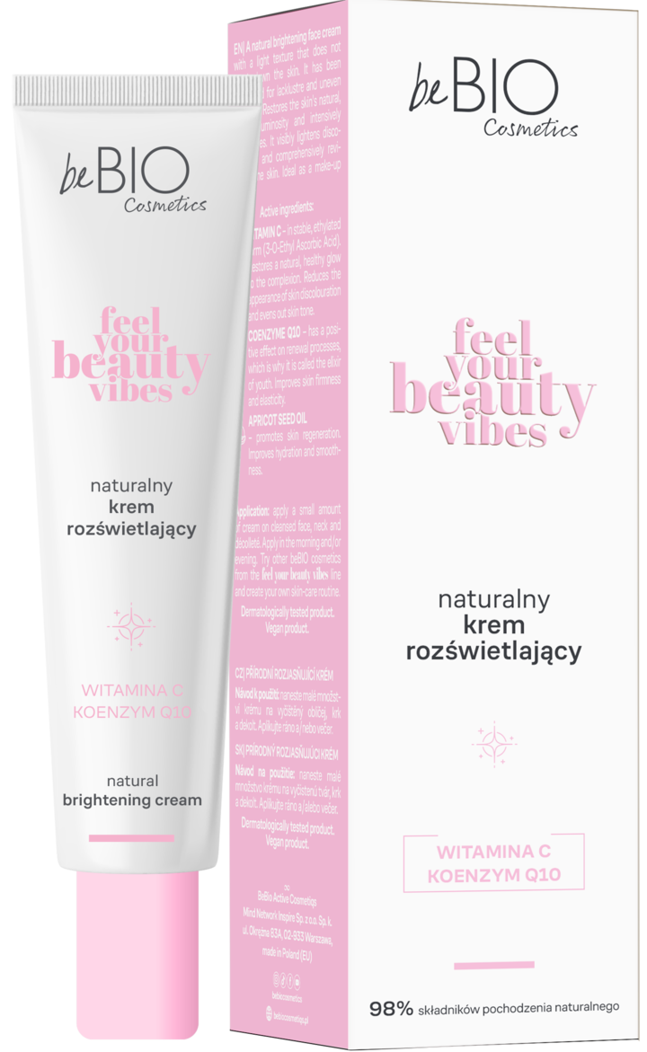 BEBIO COSMETICS, Feel Your Beauty Vibes , krem do twarzy, rozjaśniający ...