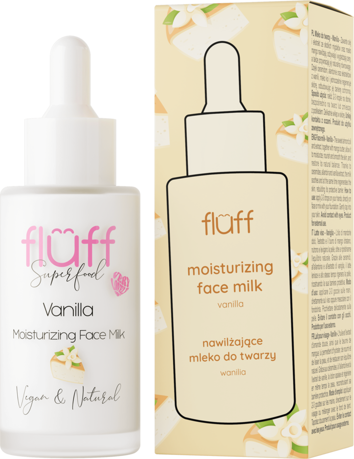 FLUFF, mleko do twarzy, nawilżające, Wanilia, 40 ml | Drogeria Rossmann.pl