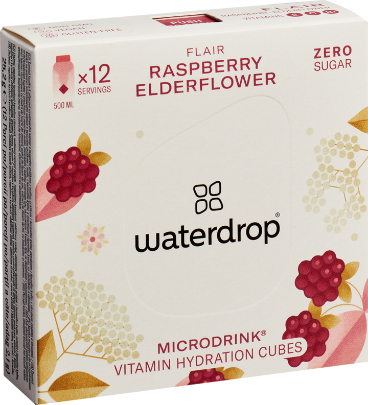 WATERDROP, kostki musujące do wody, Raspberry Elderflower, 24,8 g ...
