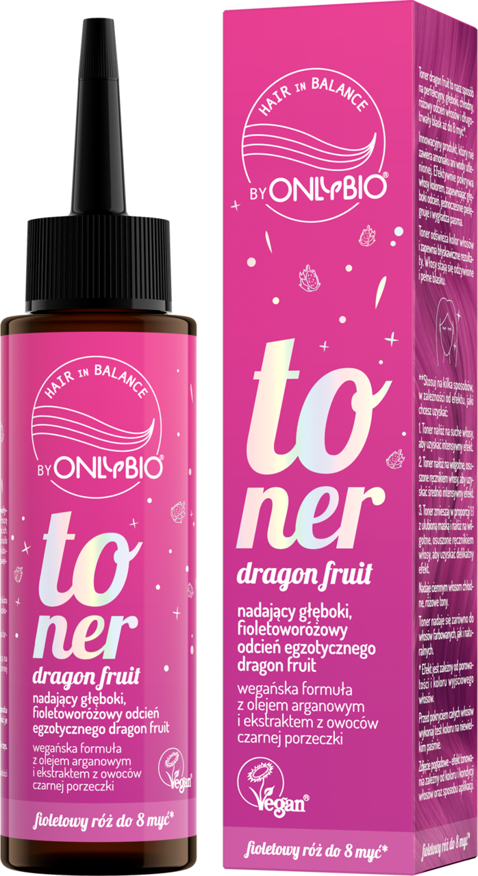 ONLYBIO HAIR IN BALANCE, toner do włosów, Dragonfruit, 100 ml ...
