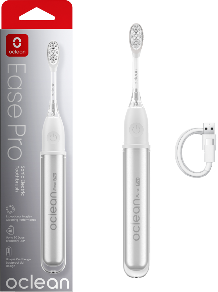 OCLEAN, Ease Pro , szczoteczka soniczna, Srebrna, 1 szt. | Drogeria Rossmann.pl
