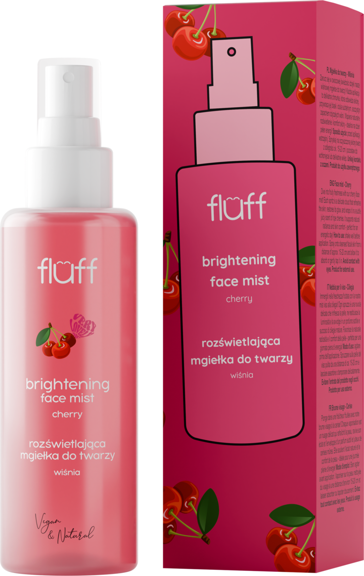 FLUFF, , mgiełka do twarzy, rozświetlająca, Wiśnia, 150 ml | Drogeria ...