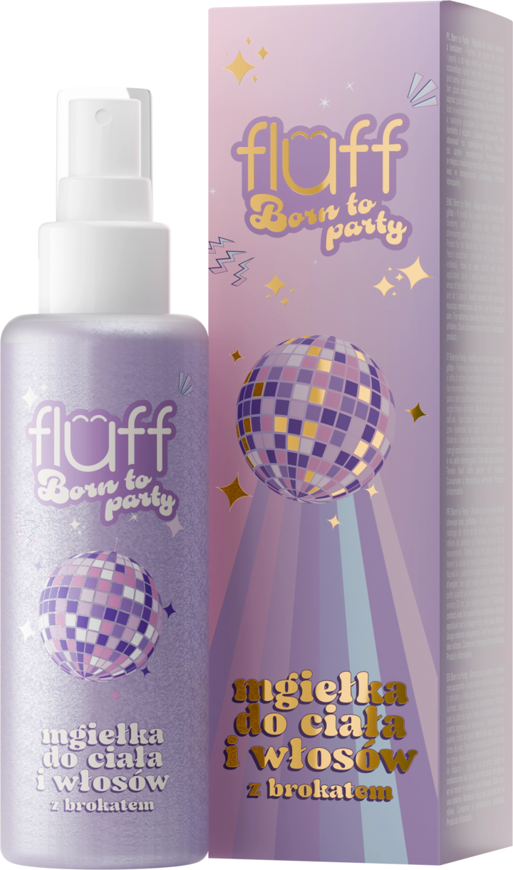FLUFF, , mgiełka do ciała i włosów z brokatem, 150 ml | Drogeria ...