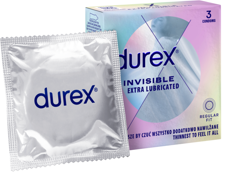DUREX, Invisible Super Thin, prezerwatywy, supercienkie, 3 szt ...