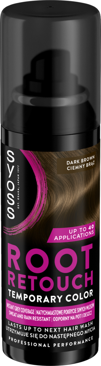 SYOSS, Root Retouch , spray do odrostów, maskujący, Dark Brown, 120 ml ...