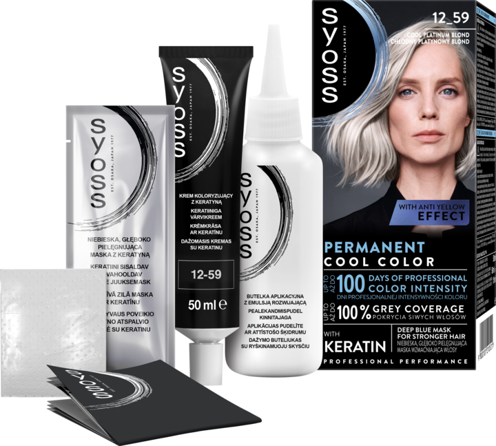 SYOSS, Permanent Cool Color , farba do włosów, trwała, nr 12_59 Chłodny ...