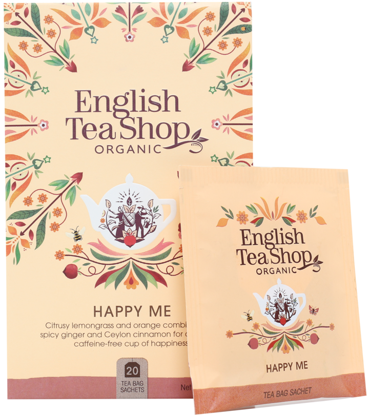 ENGLISH TEA SHOP, Organic Happy Me, herbata ziołowa, 20x1,5g | Drogeria ...