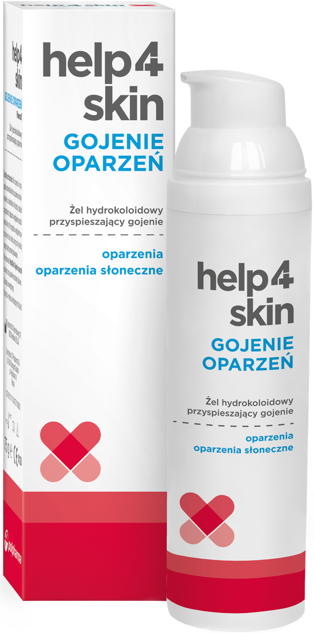 HELP4SKIN, Gojenie oparzeń , żel hydrokolidowy, przyspieszający gojenie ...
