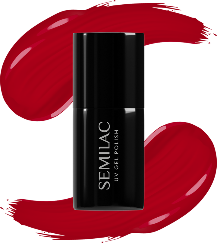SEMILAC, lakier hybrydowy, nr 027 Intense Red, 7 ml | Drogeria Rossmann.pl