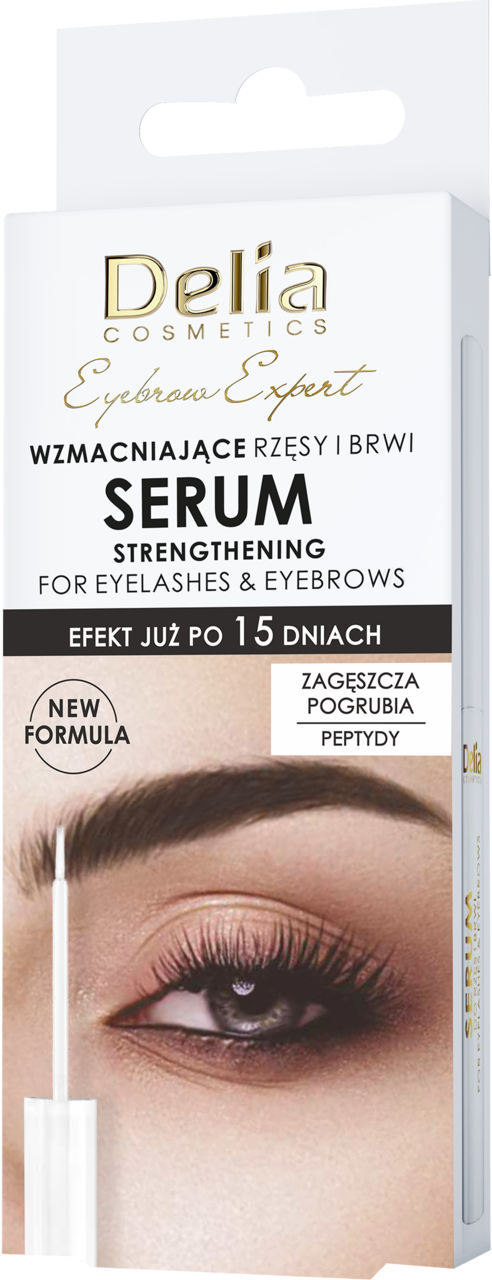 DELIA COSMETICS, Eyebrow Expert , serum do brwi i rzęs, wielofunkcyjne, przyspieszające wzrost ...