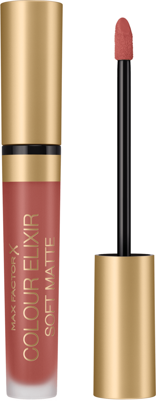 MAX FACTOR, Colour Elixir Soft Matte, szminka do ust, w płynie, matowa, nr 010 Muted Russet, 3,7 ...