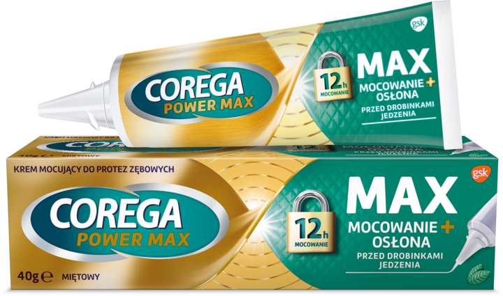 COREGA, Power Max , krem mocujący do protez zębowych, mocowanie ...