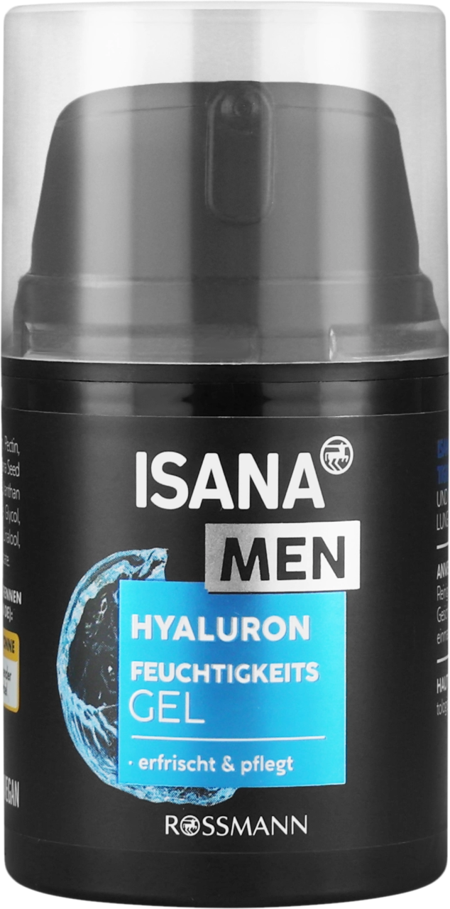 ISANA MEN, Hyaluron , żel do twarzy, chłodzący, 50 ml | Drogeria ...